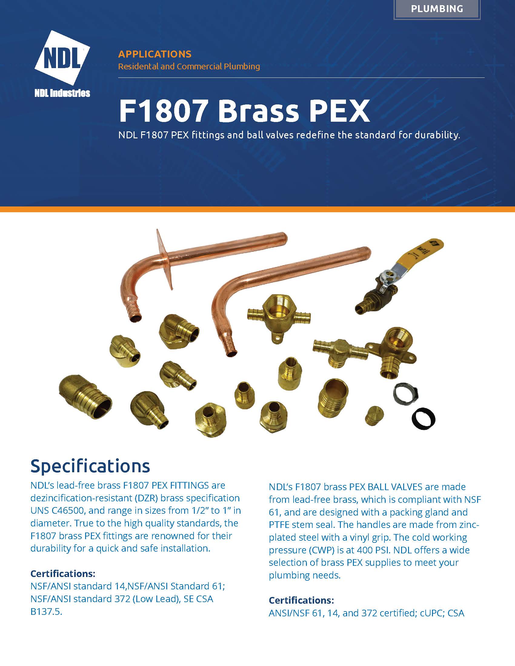 NDL F1807 Brass Pex Sell Sheet (003)_Page_1 | NDL Industries