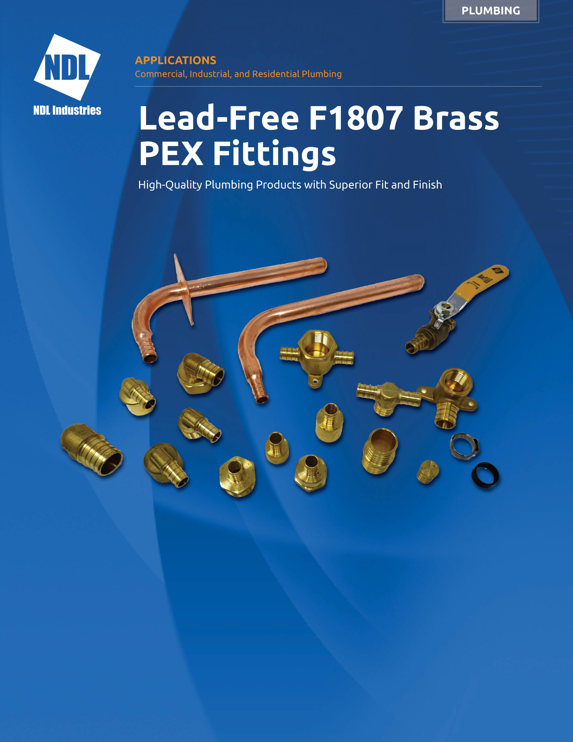 NDL Industries Brass PEX Fittings Product Brochure Cover | NDL Industries