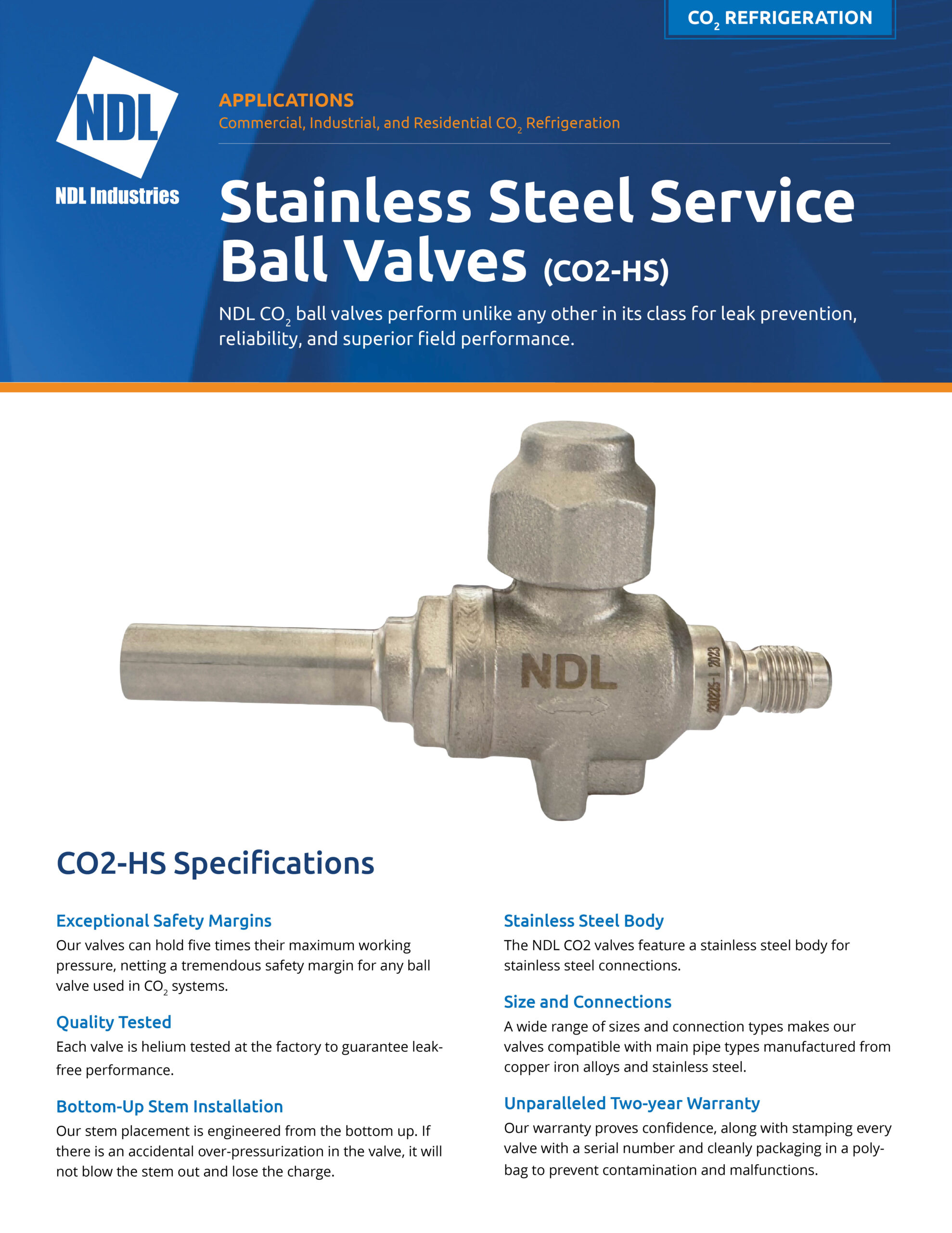 Stainless Steel Service Ball Valves | NDL Industries