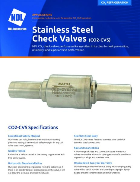 Stainless-Steel-Check-Valves-Information-Sheet-1 | NDL Industries