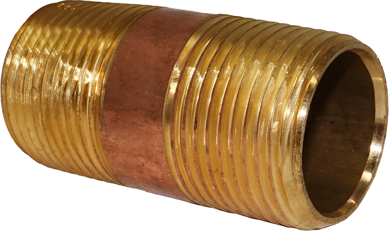 1 2 x 1-1 2 Brass Threaded Nipple – Revised | NDL Industries