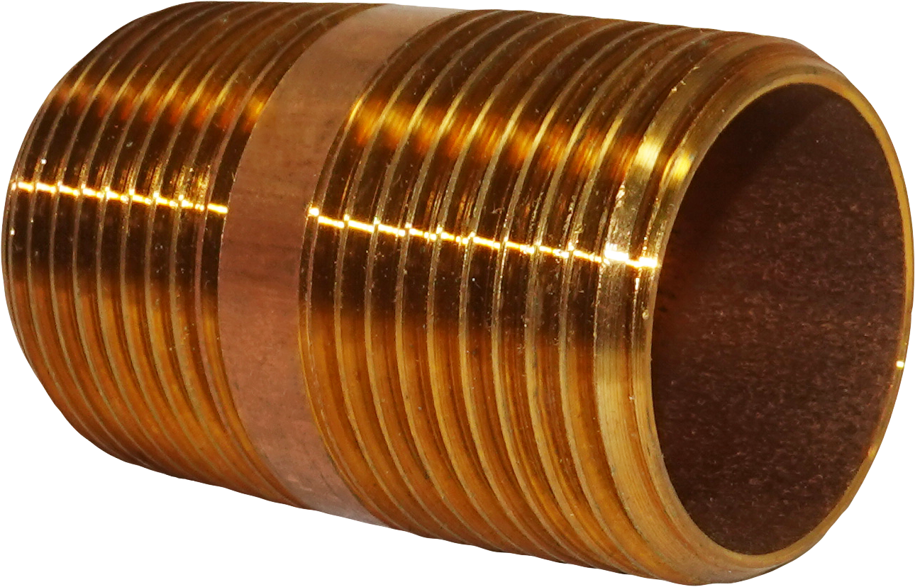 1 x 2 Brass Threaded Nipple | NDL Industries