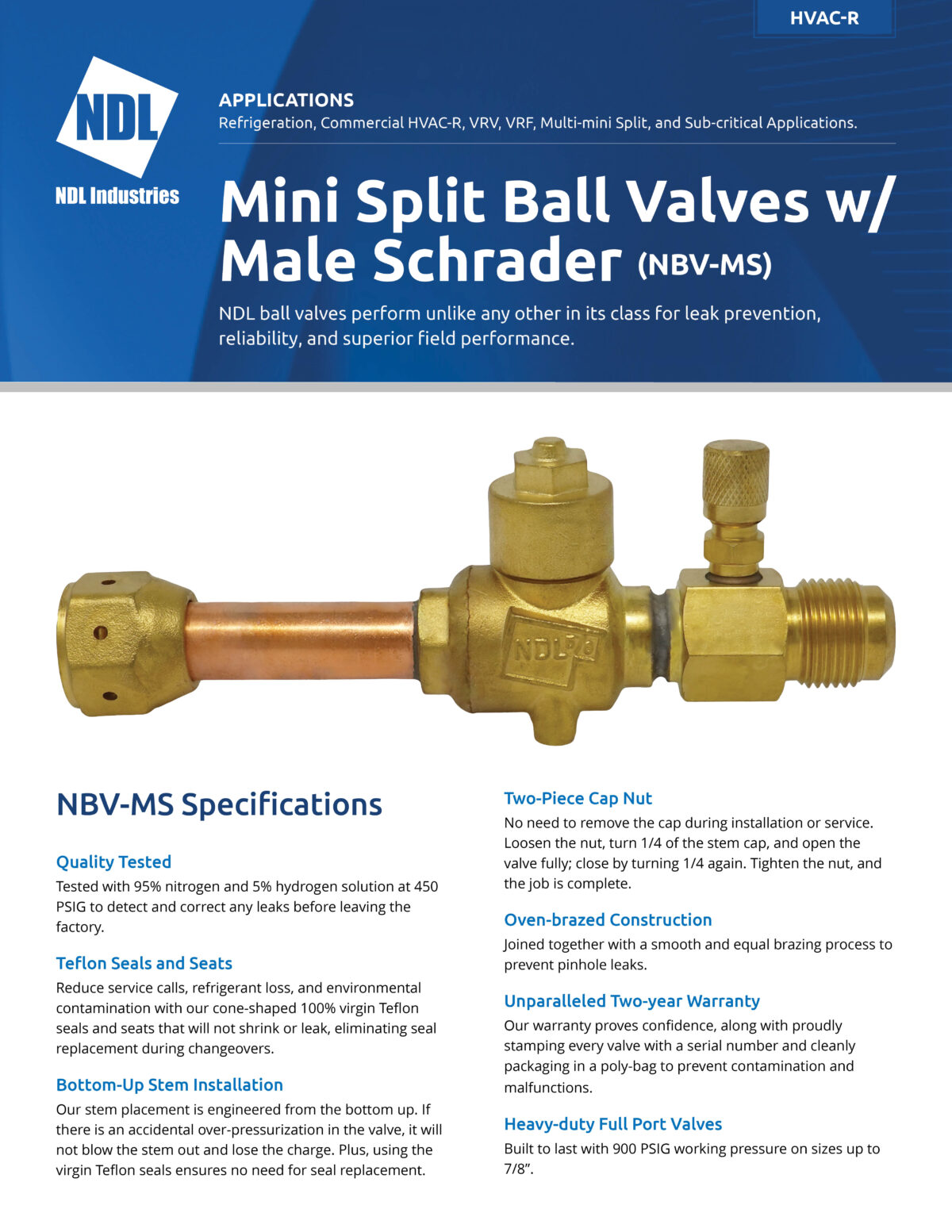 Downloads | Information Sheets | NDL Industries