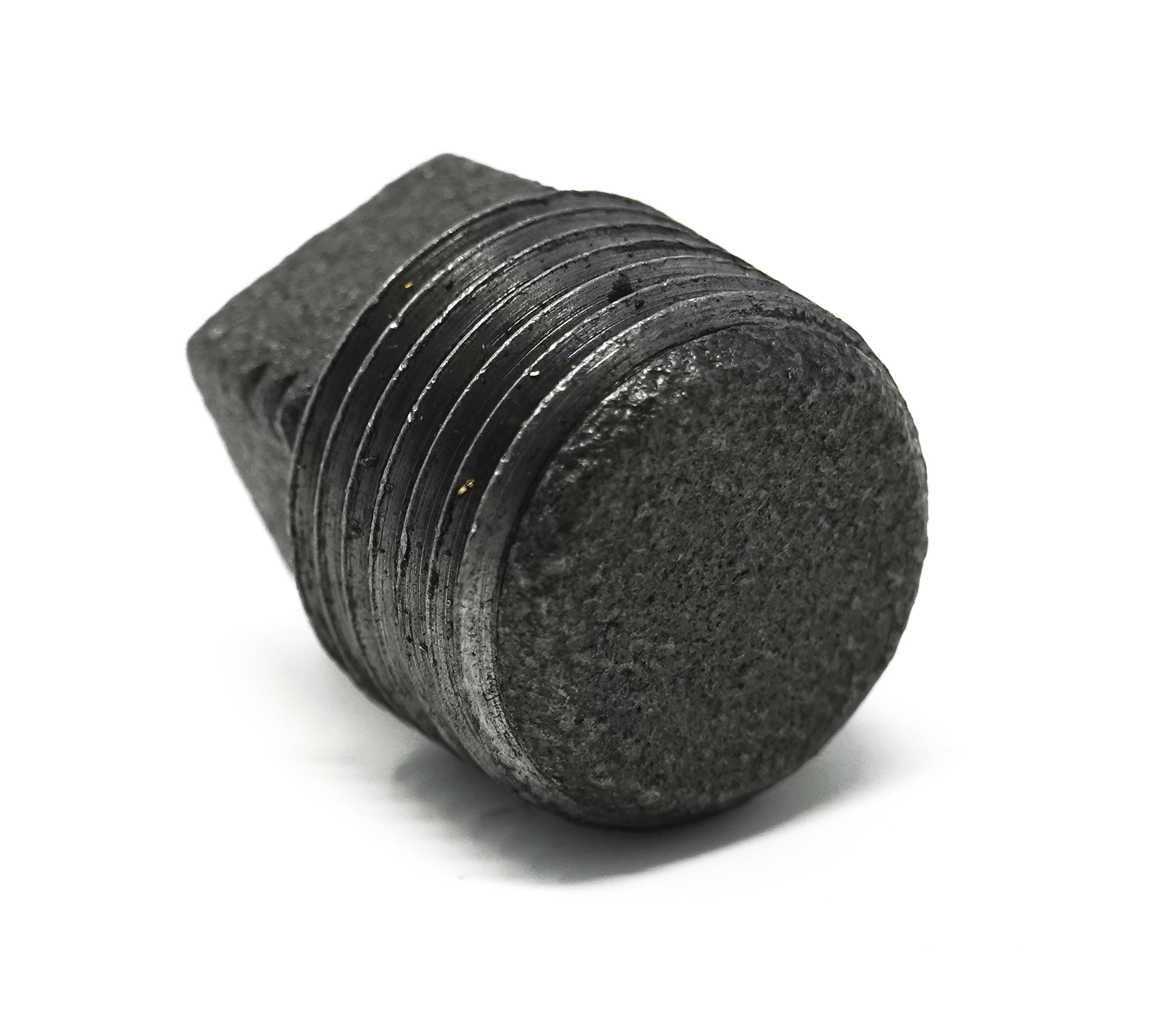 Black malleable square head Solid plug 2 | NDL Industries